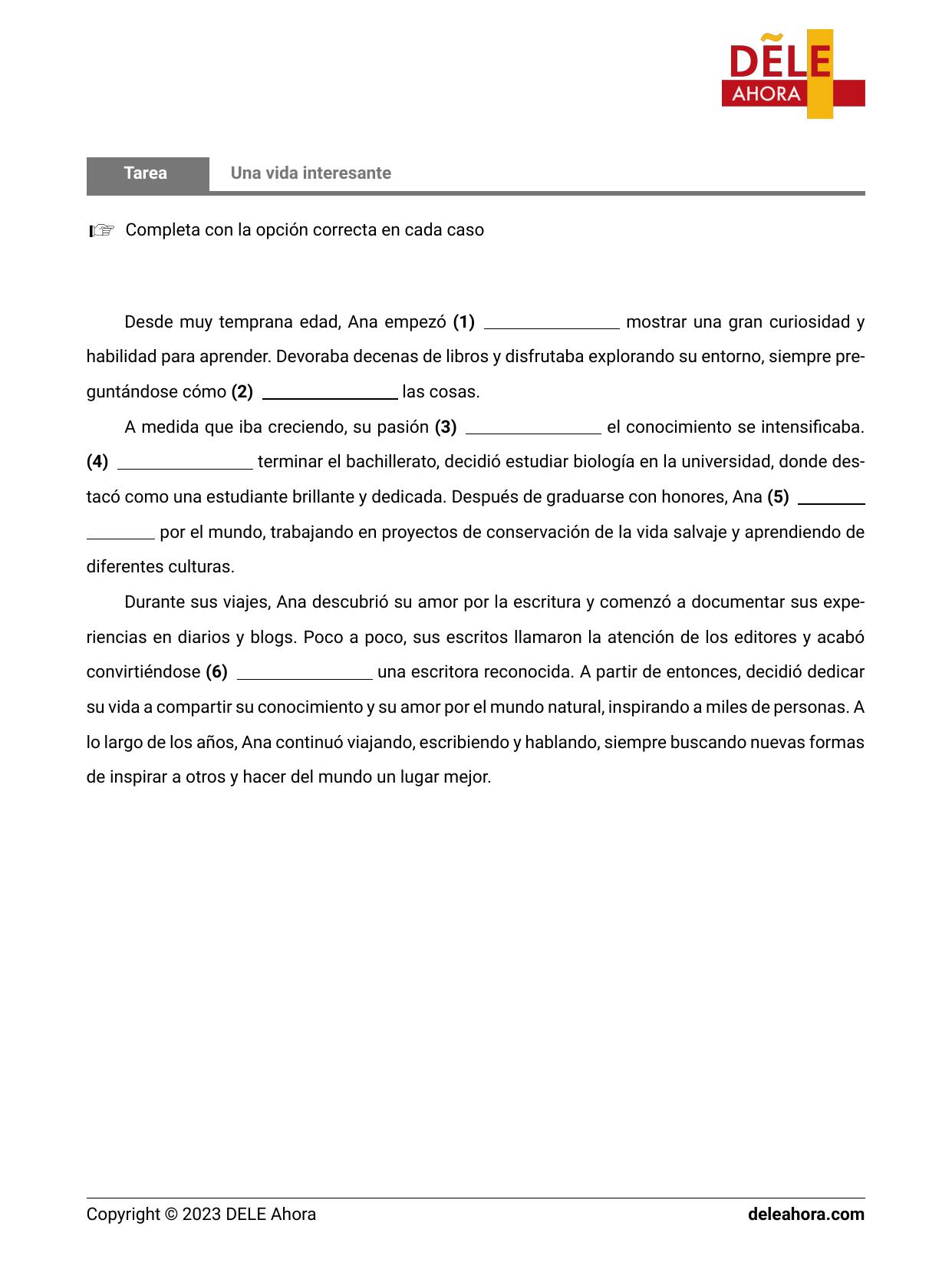 Una vida interesante | Comprensión de lectura • DELE Ahora