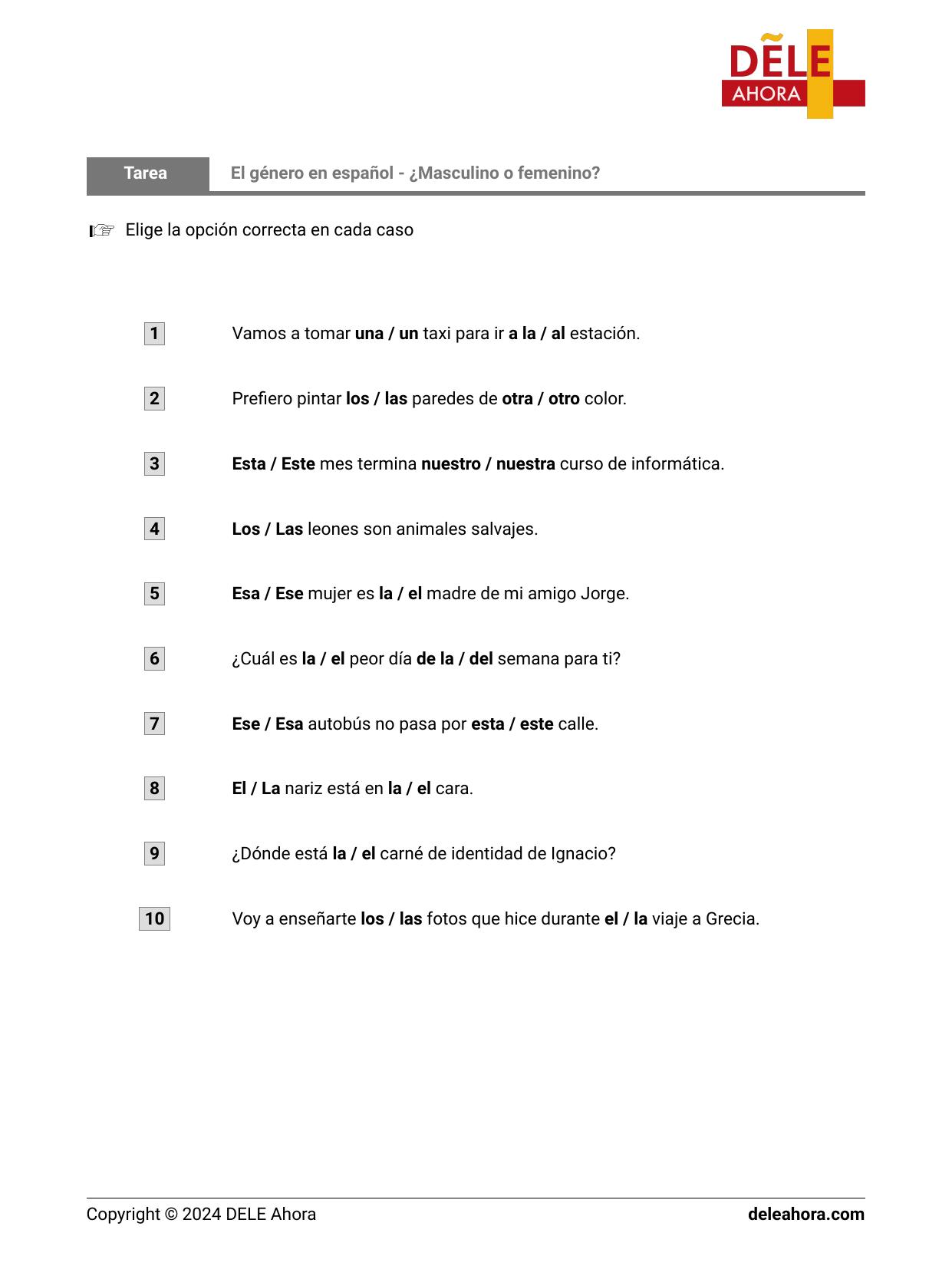 El género en español - ¿Masculino o femenino? | Gramática