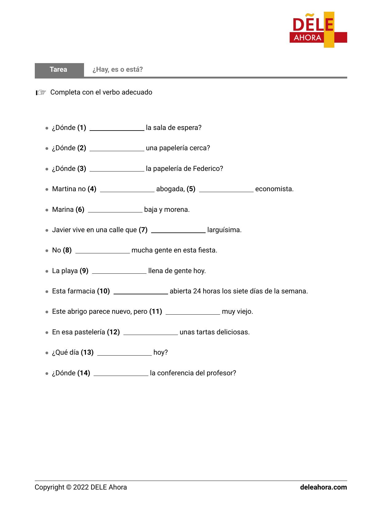 ¿Hay, es o está? | Gramática • DELE Ahora
